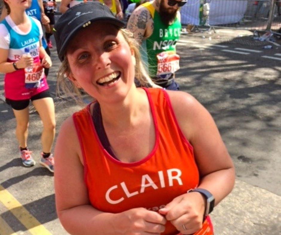 Clair: I'm so proud of my marathon run - Leukaemia UK